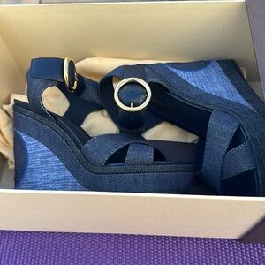 Louis Vuitton | Shoes | Authentic Louis Vuitton Denim Sandals | Poshmark